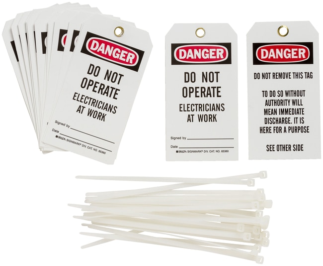 Brady Accident Prevention Tags - DANGER - DO NOT OPERATE 3 x 5.75 in ...