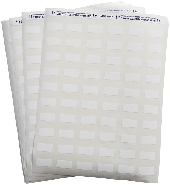 Brady PermaShield Laser Printable Labels, B-747/B-966 (polyester with polyester | Fisher Scientific