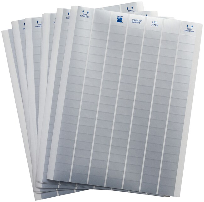 Brady Lasertab Laser Printable Labels Metallized Polyester B 773 W 
