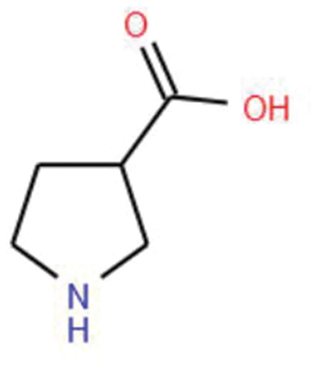 Pyrrolidine-3-carboxylic acid, 98%, Acros Organics™ 1g Pyrrolidine-3 ...