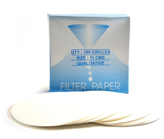 Eisco Round Qualitative Filter Paper Diameter Metric: 11 cm:Filtration ...