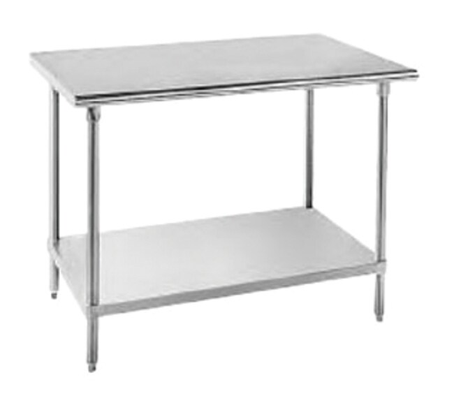 Advance Tabco Work Tables - Flat, Bullnose-edged Capacity: 181.4kg (400 ...