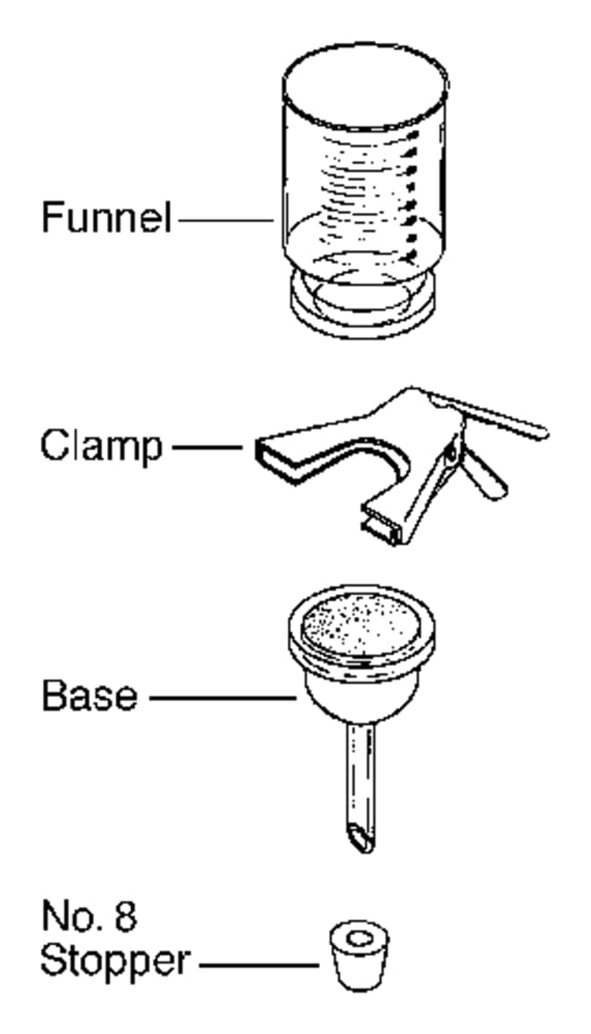 Fisherbrand Glass Microanalysis Vacuum Filter Holders, 90mm Capacity ...