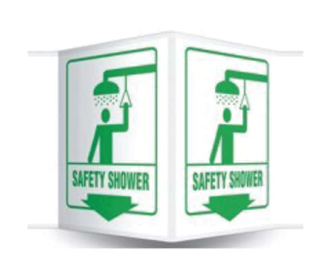 Accuform Signs Projection Sign: Safety Shower Style: 3D; Color: White ...