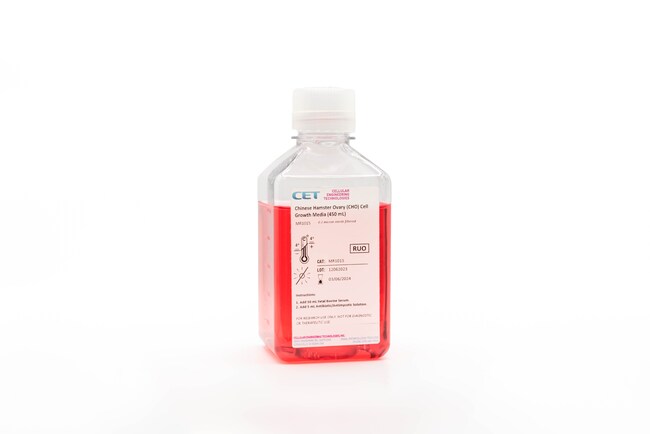 Cellular Engineering Technologies CHO Cell Culture Growth Media (450mL ...