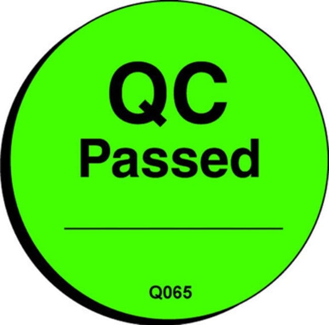 Gmp Labeling Inc QC Passed Label Quality Control - 1.50 circle ...