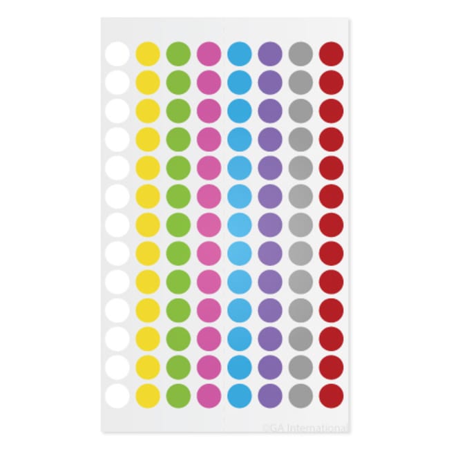 GA International Lab-TAG Cryogenic Labels – Cryogenic Color Dots for 1. ...