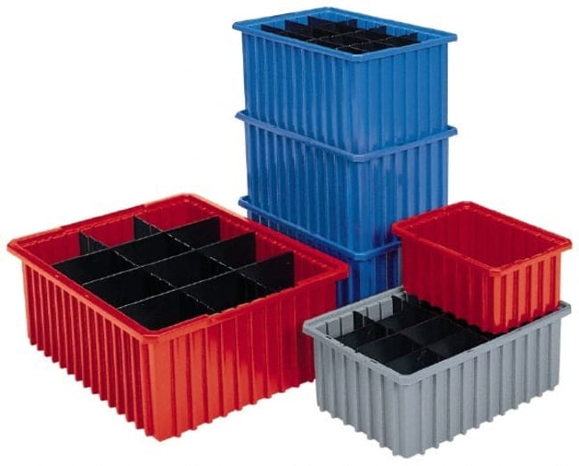 MSC Akro-Mils 33164RED 0.29 Cu Ft, 20 Lb Load Capacity Red Polyethylene ...