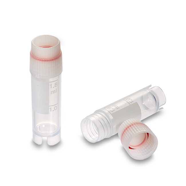 Alkali Scientific CellPro 1.2ml Cryovial, Internally Threaded Cap, Self ...