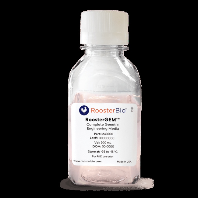 Roosterbio Inc RoosterGEM : Complete Genetic Engineering Medium for Viral | Fisher Scientific