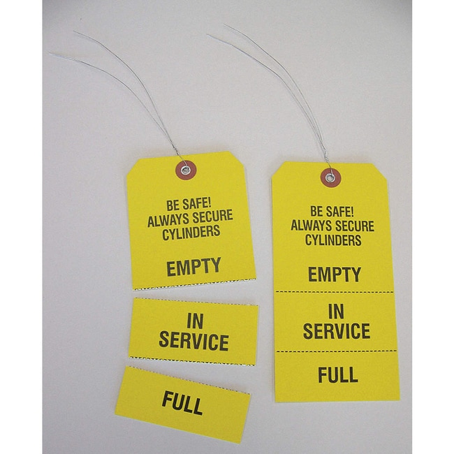 Grainger Yellow Paper Tag 6-1/4 In PK100, Quantity: Pack of 100 ...
