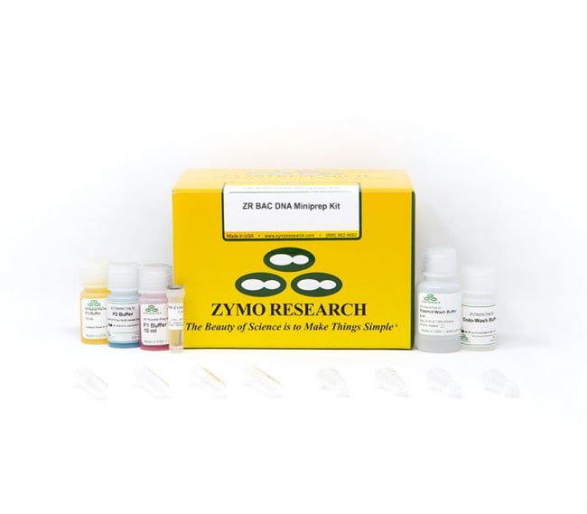 Zymo Research Corporation ZR BAC DNA Miniprep Kit, 25 Preps, Quantity ...