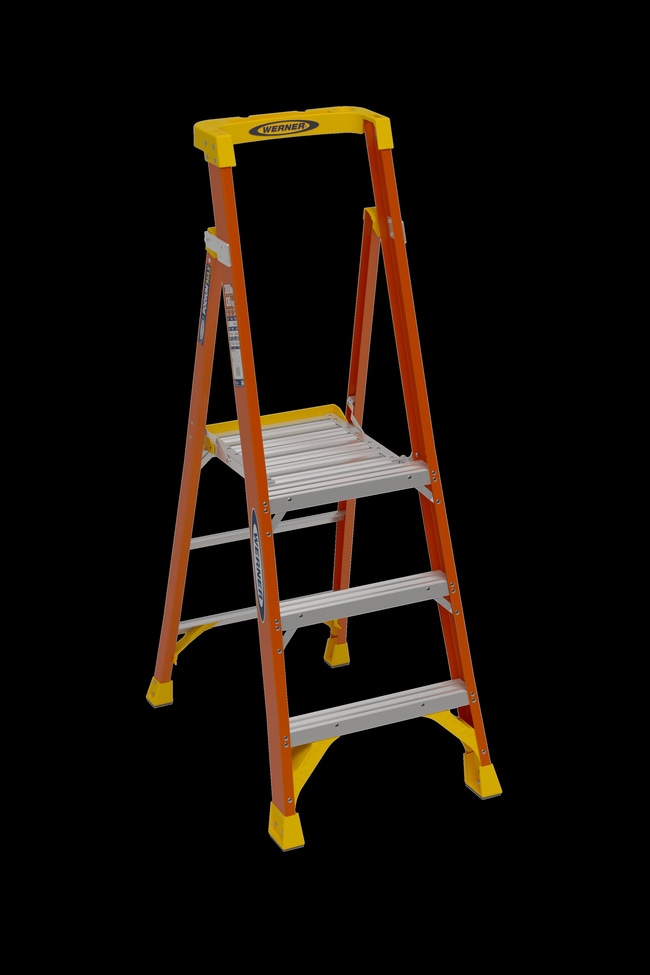 Werner Type IA Fiberglass Podium Ladder 72 in. | Buy Online | Werner | Fisher Scientific