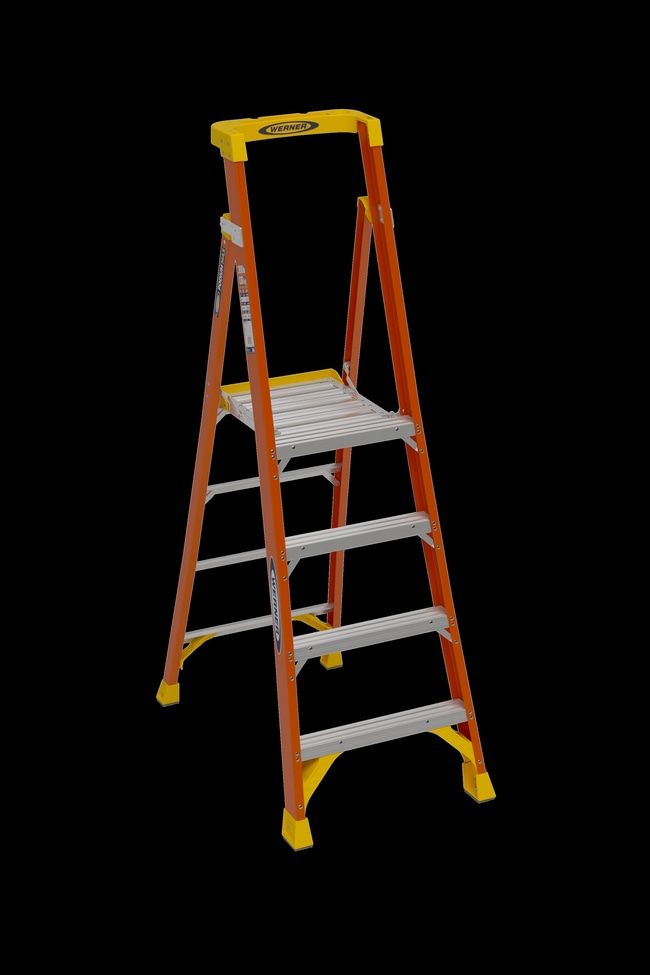 Werner Type IA Fiberglass Podium Ladder Werner Fiberglass Podium Ladder ...