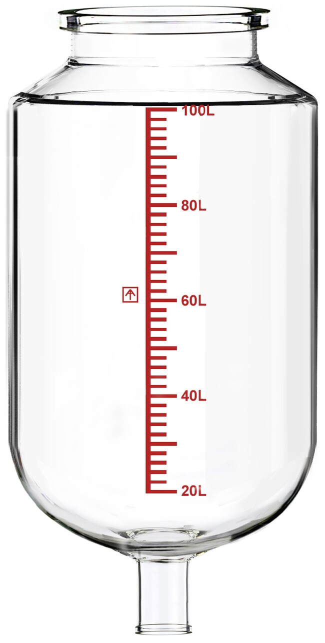 Across International Non-Jacketed 100L Reactor Vessel for Ai R100 Glass ...