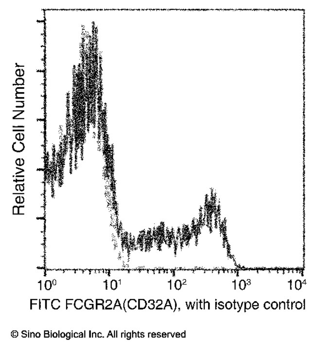 Sino Biological CD32a/FCGR2A/Fc gamma RIIA Antibody (FITC), Mouse MAb ...