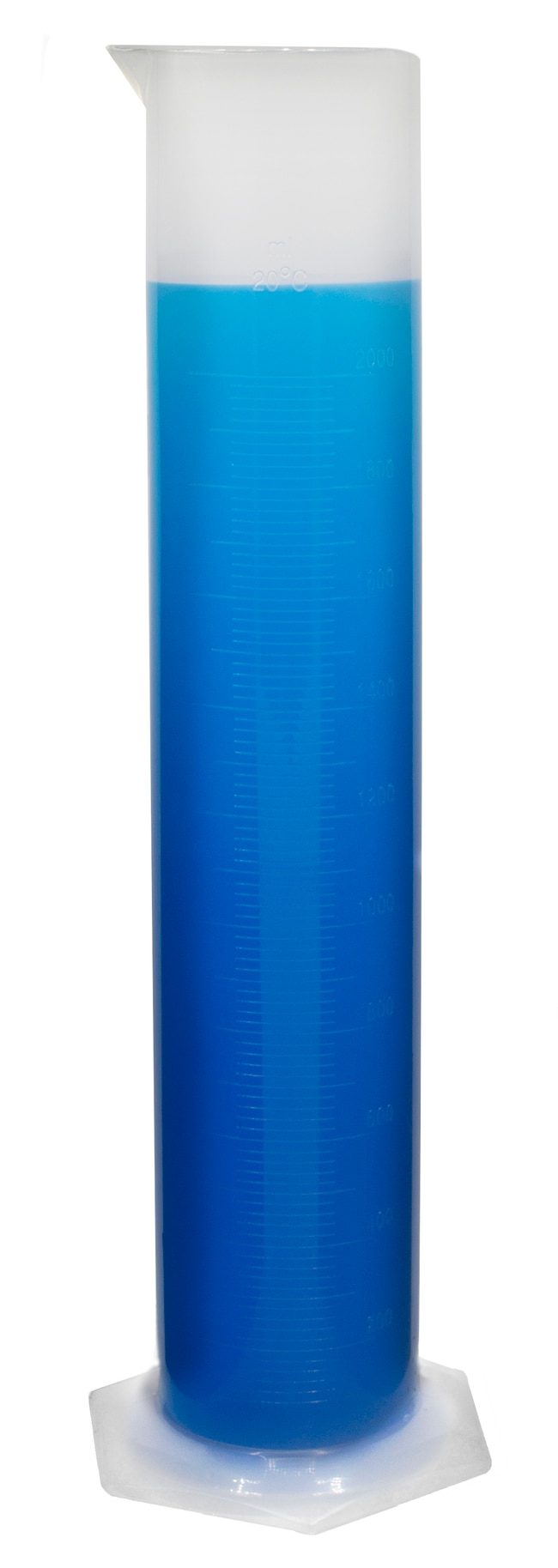 EiscoGraduated Cylinder - Premium Polypropylene, Hexagonal Base - Class ...