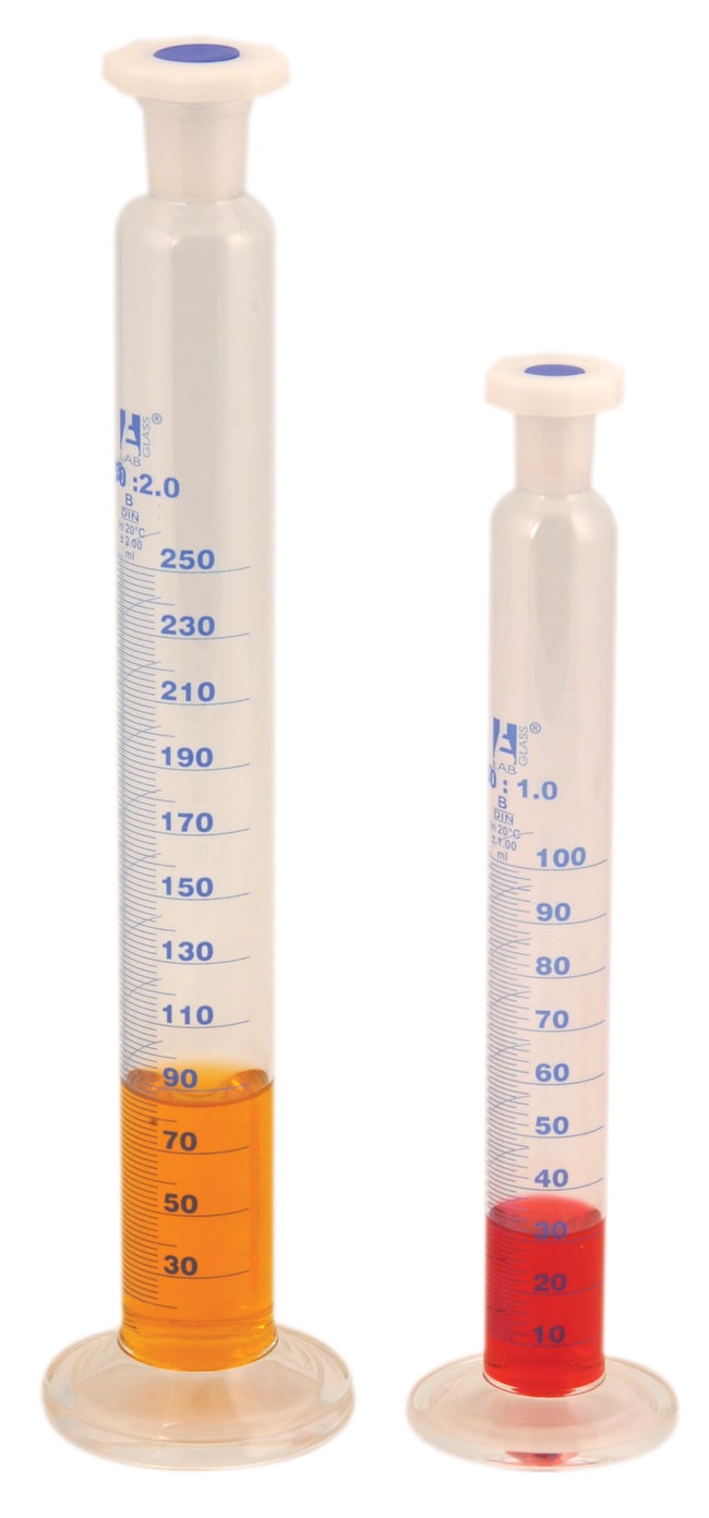 Eisco™ Class B Round Base Glass Graduated Cylinders with ...