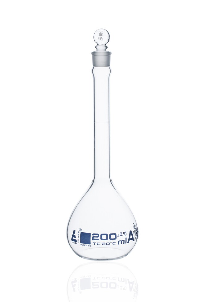 Eisco Class A Glass Volumetric Flask With Stopper Class A Glass Eisco Class A Glass Volumetric Flask With Stopper Class A Glass