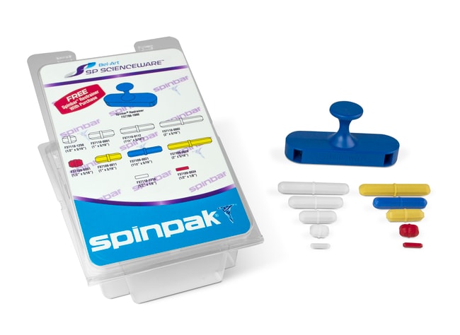 Bel-Art Spinpak Octagonal Magnetic Stirring Bar Assortment, Restrainer ...