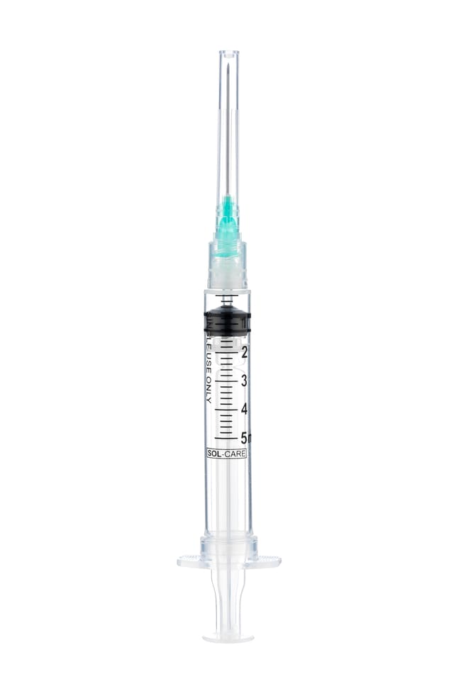 Sol-Care Safety Syringe with Exchangeable Hypodermic Needle:First Aid ...