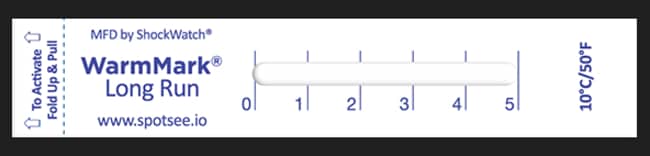 SpotSee WarmMark Ascending Time-Temperature Indicator Time-temperature ...