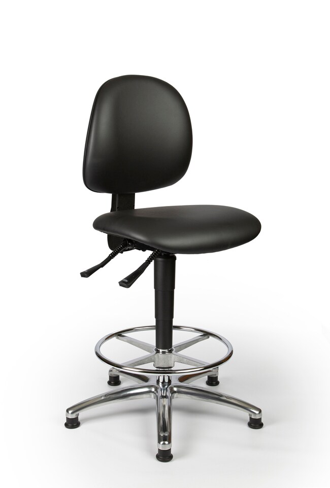 Techsit L-Tech Laboratory High Chair Color: Black; Arms: No; Casters ...
