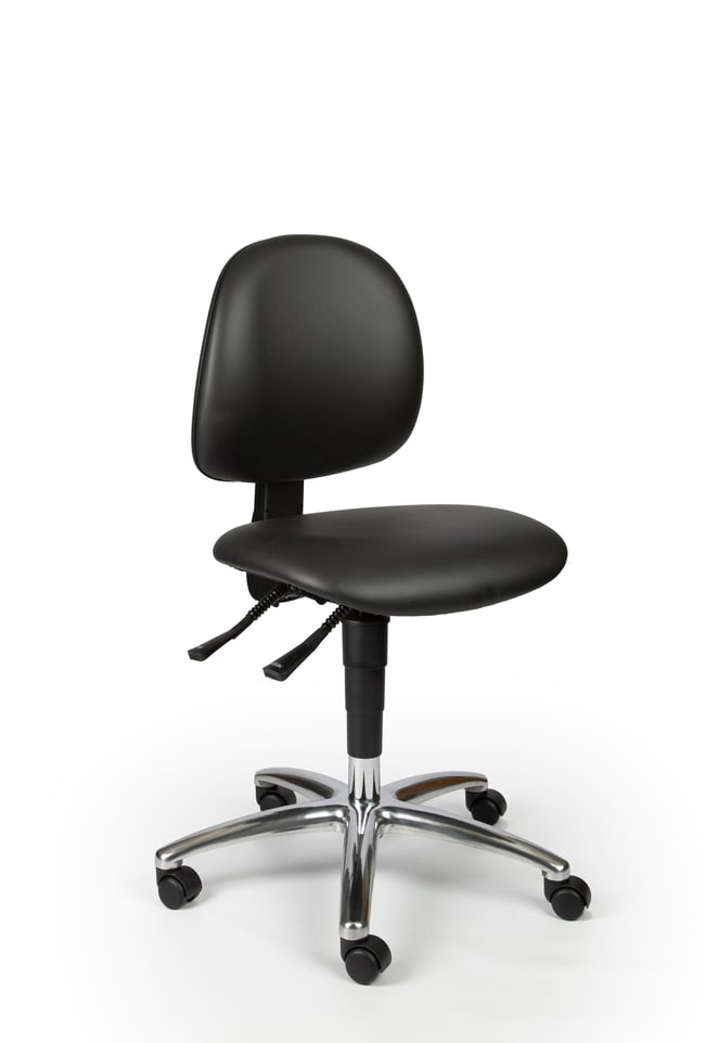 Techsit L-Tech Laboratory Low Chair Color: Black; Arms: Yes; Tilt: Yes ...