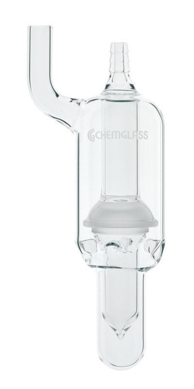 Chemglass Life Sciences Bubbler, High Capacity, with Check valve, 50/30 ...
