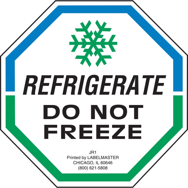 Labelmaster IncREFRIGERATE ONLY LABEL 500 PER | Fisher Scientific