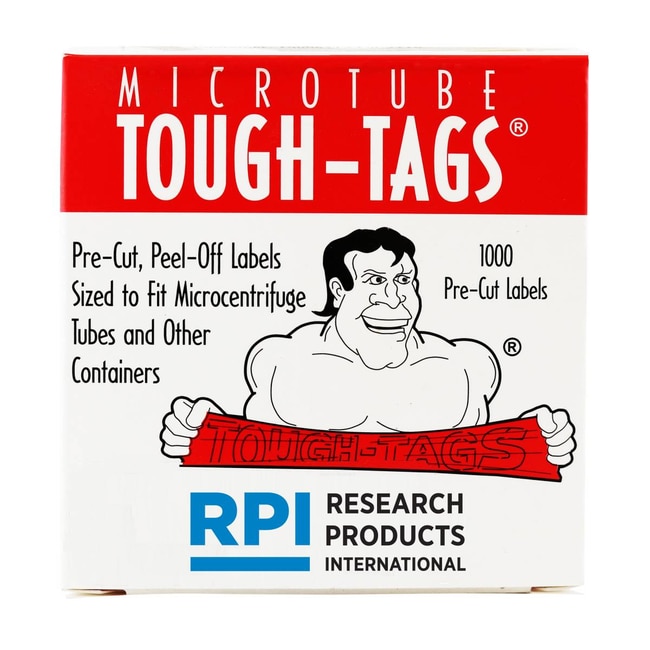 Research Products International Corp Tough-Tags, 1.5-2.0ml, Red, 1000 ...