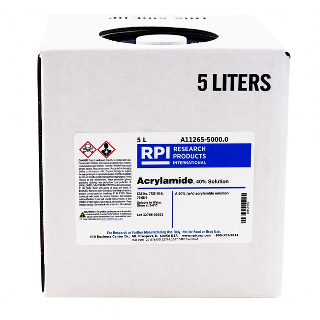 Research Products International Corp Acrylamide, 40% Solution, 5 L ...