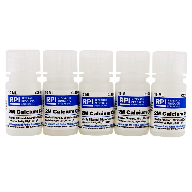 Research Products International Corp Calcium Chloride 2M Solution, 5 x ... Research Products International Corp Calcium Chloride 2M Solution, 5 x ...