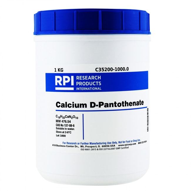 Research Products International Corp Calcium D-Pantothenate, 1 KG ...