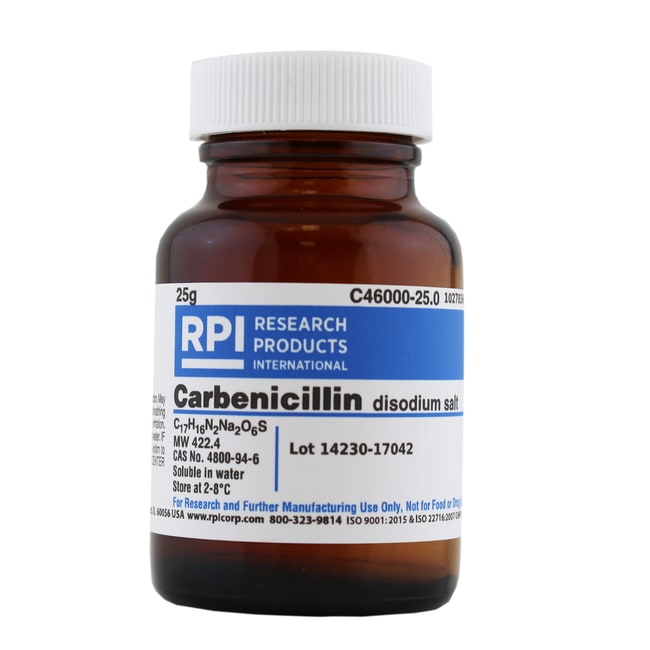 Research Products International Corp Carbenicillin, Disodium Salt, 25 ...