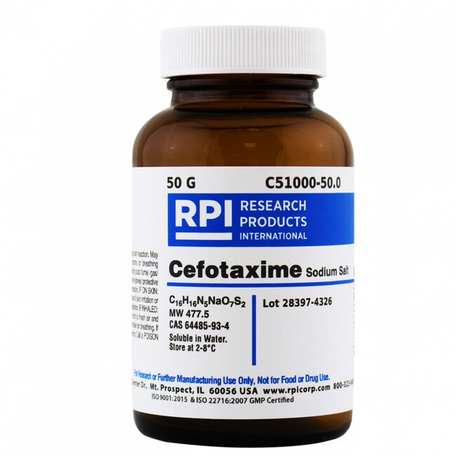 Research Products International Corp Cefotaxime 50 G, Quantity: Each of ...