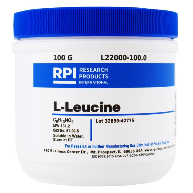 Research Products International Corp L-Leucine, 100 Grams | Fisher ...