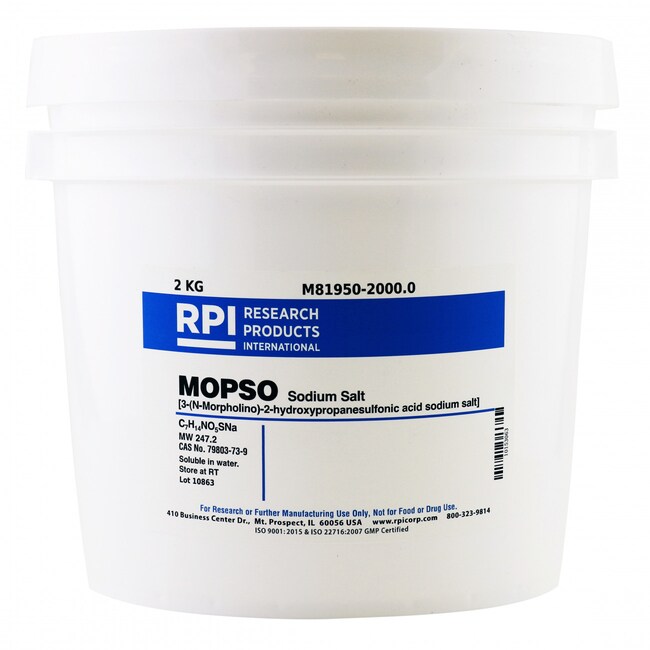 Research Products International Corp MOPSO Sodium Salt, 2 KG, Quantity ...