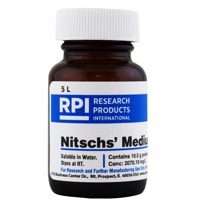 Research Products International Corp Nitschs' Medium, Powder, Makes 5 ...