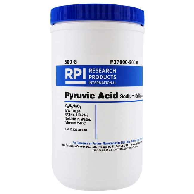 Research Products International Corp Pyruvic Acid Sodium Salt, 500 G ...