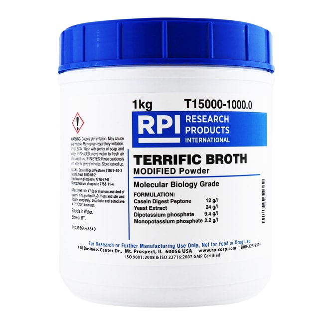 Research Products International Corp Terrific Broth, Modified, Powder ...