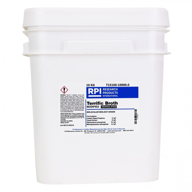Research Products International Corp Terrific Broth, Granulated, 10 KG ...