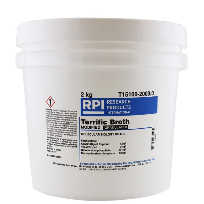 Research Products International Corp Terrific Broth, Modified ...