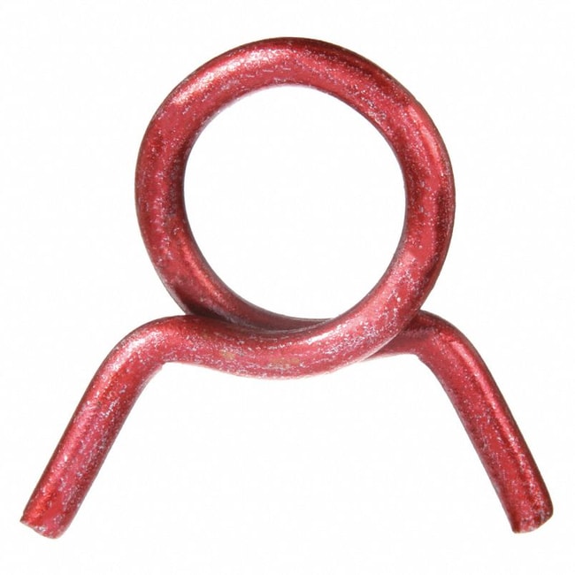 Grainger Hose Clamp, Dia 0.500x0.092, Red, 100/pk | Fisher Scientific