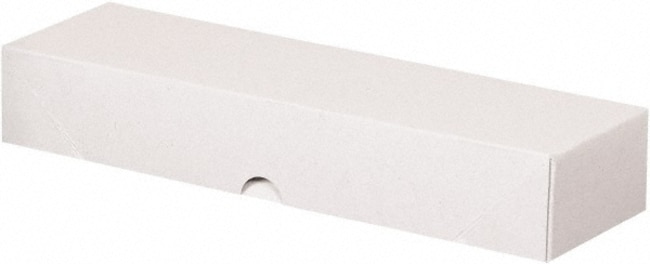 MSC 12X3-1/2X2 WHT STATIONERY FOLDING CARTON, Quantity: Each of 1 ...