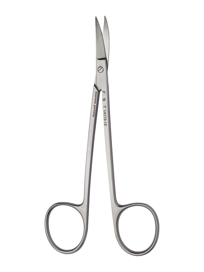 Fine Science Tools LaGrange Scissors, Curved, Stainless Steel, 11.5 cm ...