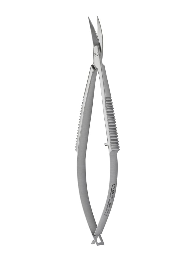Fine Science Tools Castroviejo Spring Scissors - Sharply Curved Up ...