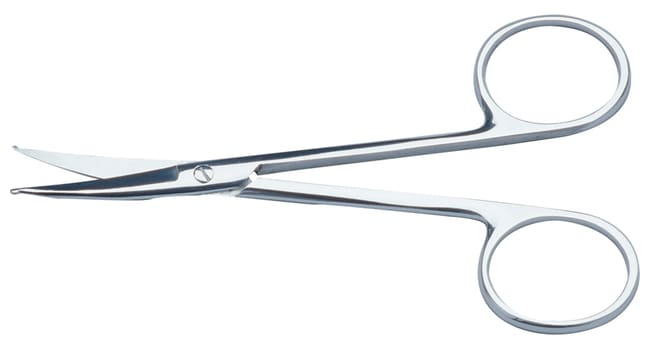 World Precision Instrument Eye scissors, 10cm, blunt probe points ...