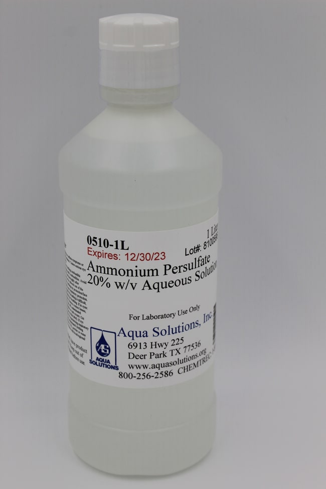 Aqua Solutions AMMONIUM PERSULFATE W/V 1L, Quantity: Each of 1 | Fisher ...