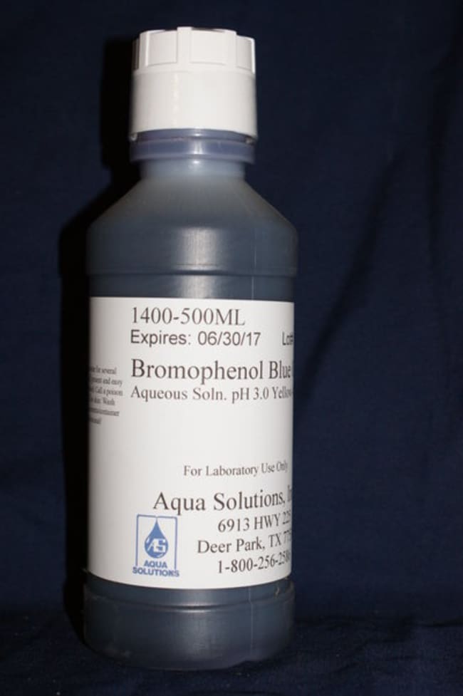 Aqua Solutions BROMO PHENOL BLUE 0.04% 500ML, Quantity: Each of 1 ...